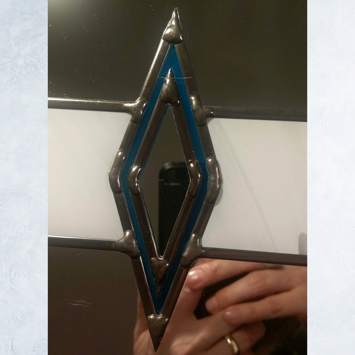 Celtic Design Lead Overlay Stained Glass Mirror - Etsy UK