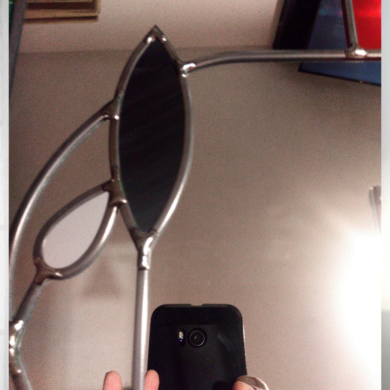 Mackintosh Design Lead Overlay Stained Glass Mirror - Etsy UK