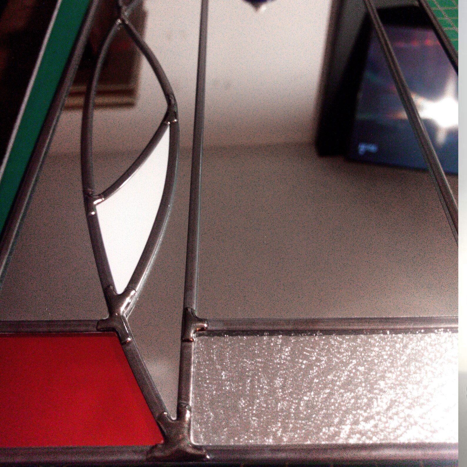 Mackintosh Design Lead Overlay Stained Glass Mirror - Etsy UK