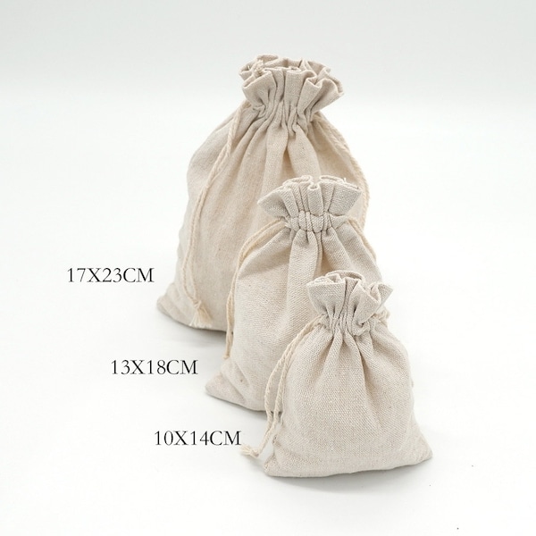 Linen Drawstring Bag - Etsy