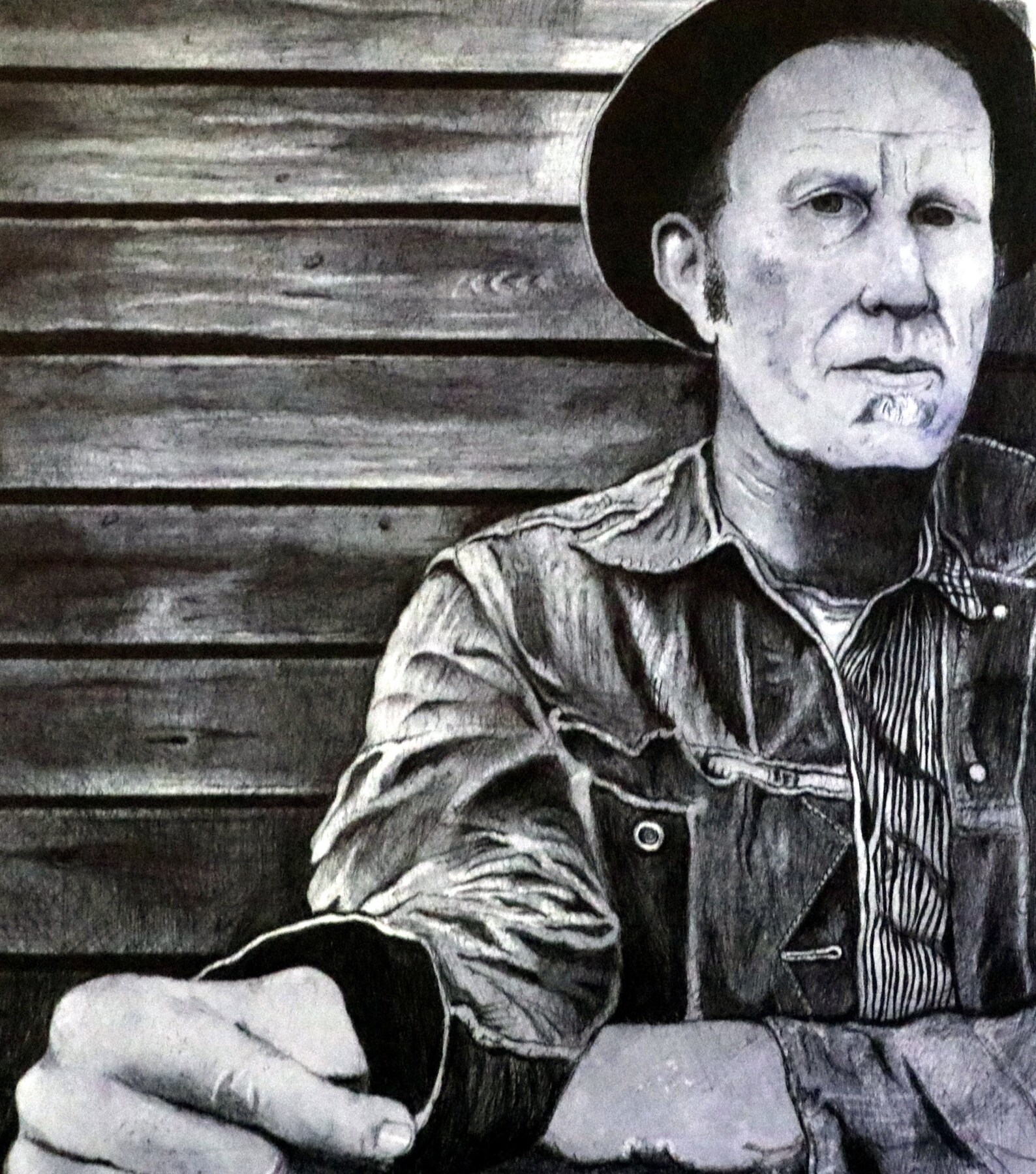 Tom Waits PRINT of Ballpoint Pen Drawing - Etsy