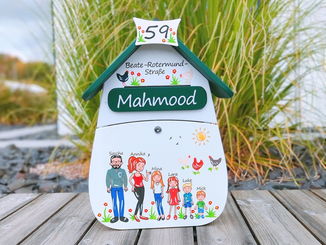 Letterbox Wood Personalized, Handmade and Individualized, Creative and ...