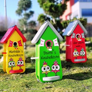 Birdhouse Colorful as a Personalized Gift, Nesting Box, Wedding, Bird ...