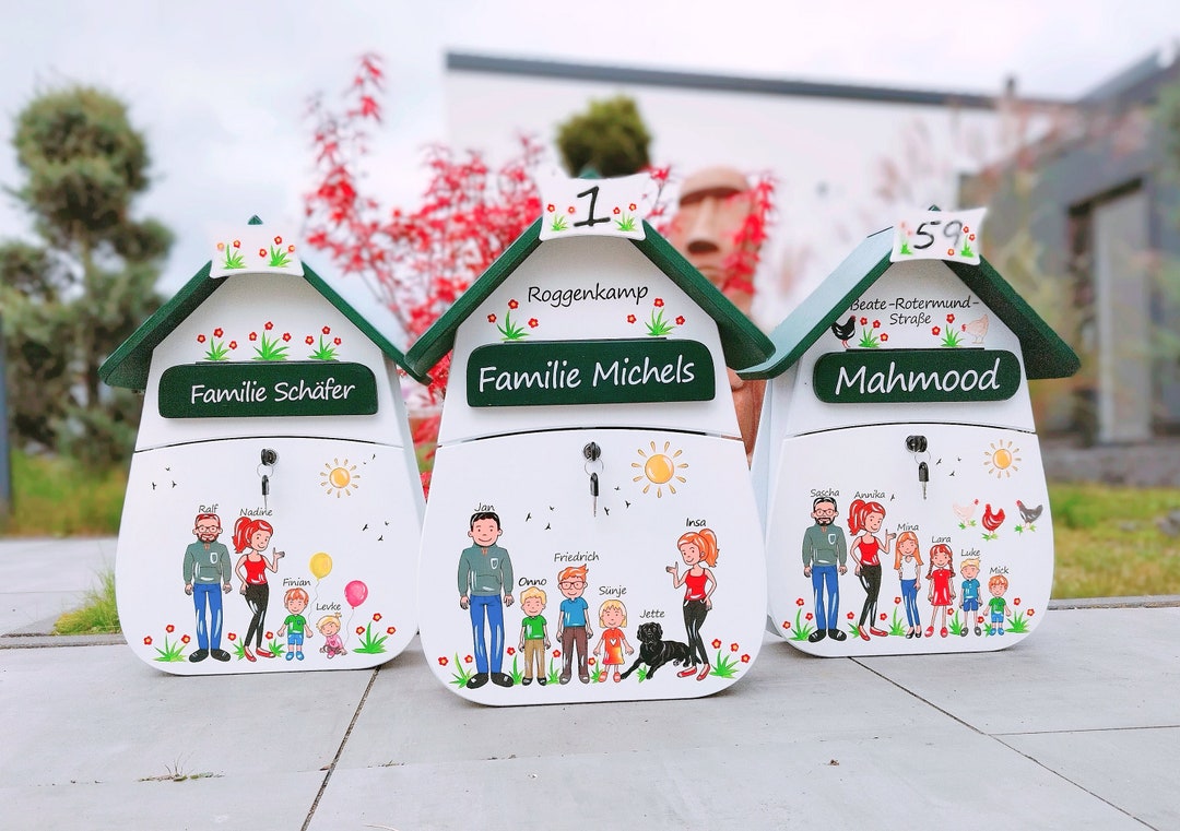 Letter Box, Wooden Letter Box, Hand-painted and Customized - Etsy UK