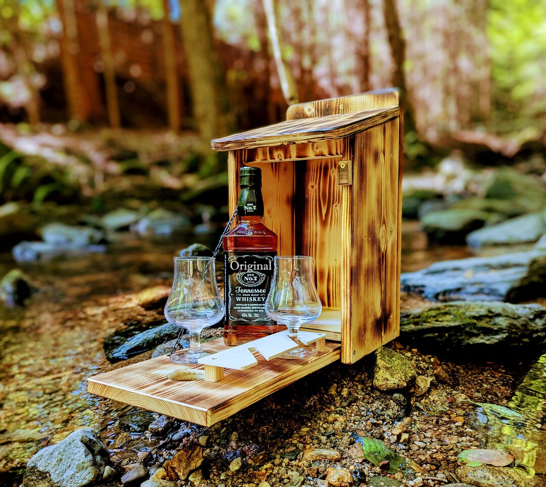 Nesting Box Birdhouse Minibar, Whiskey Minibar – Chirping Bar – Wooden ...