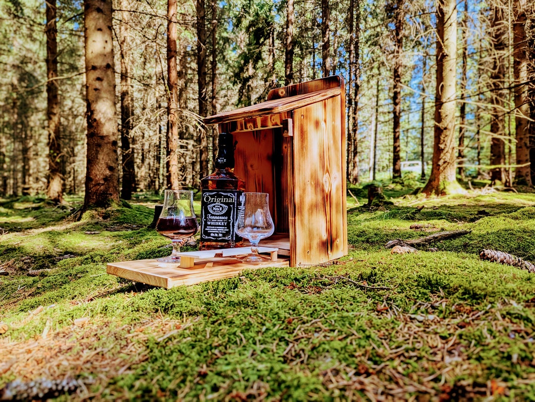 Nesting Box Birdhouse Minibar, Whiskey Minibar – Chirping Bar – Wooden ...