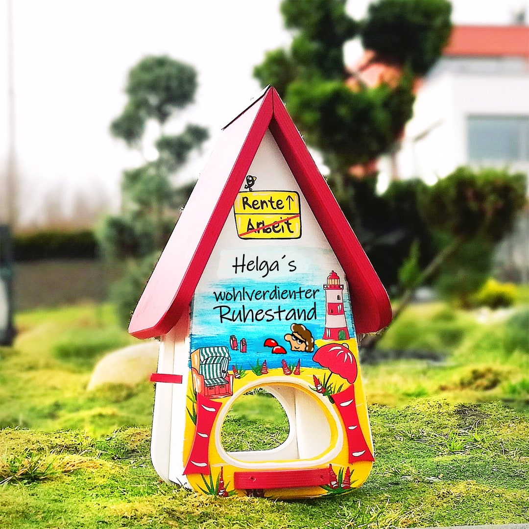 Gift Retirement, Gift Idea Pension, Birdhouse Pension, Pensioner ...