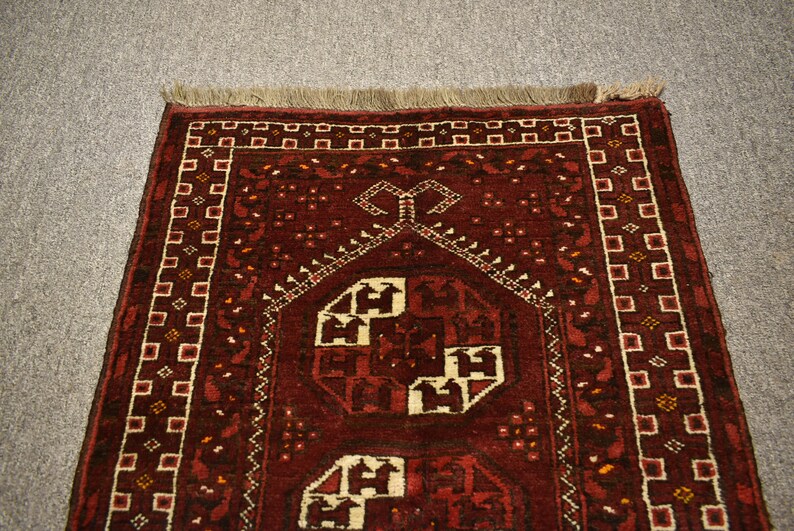 Afghan Tribal Baluchi Prayer Rug Bukhara Design - Etsy