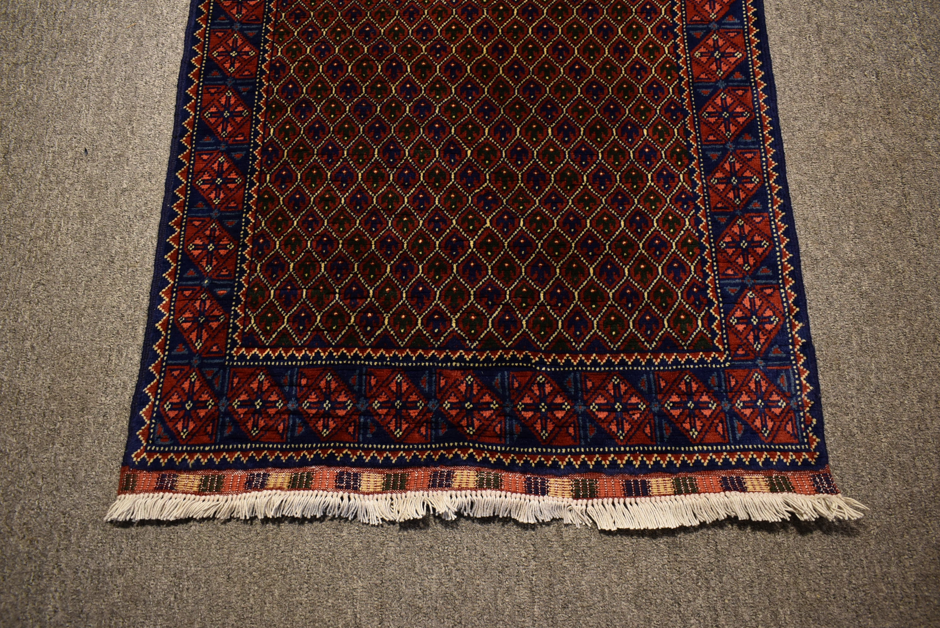 Afghan Turkmentribal Mahi Mahi Fish Design Runner Rug - Etsy
