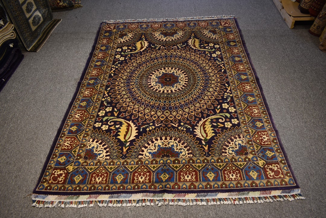 5'0 X 6'8 Ft Turkmen Tach Mahal Design Very High-end Hand Knotted ...