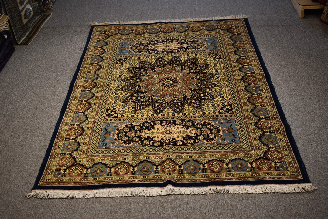 5'0 X 6'8 Ft Turkmen Tach Mahal Design Hand Knotted Oriental Rug - Etsy