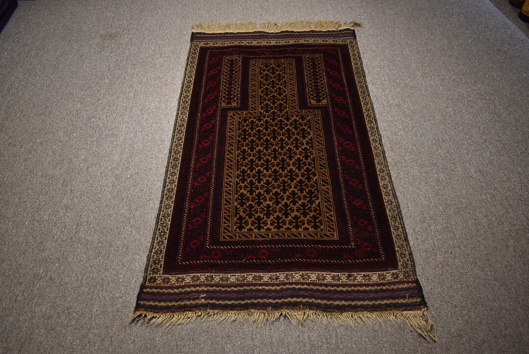 Vintage Prayer Rug Semi Antique Prayer Rug - Etsy
