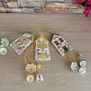 Wild Flowers Greek Pottery Favors House Ornament Baptism Souvenirs ...
