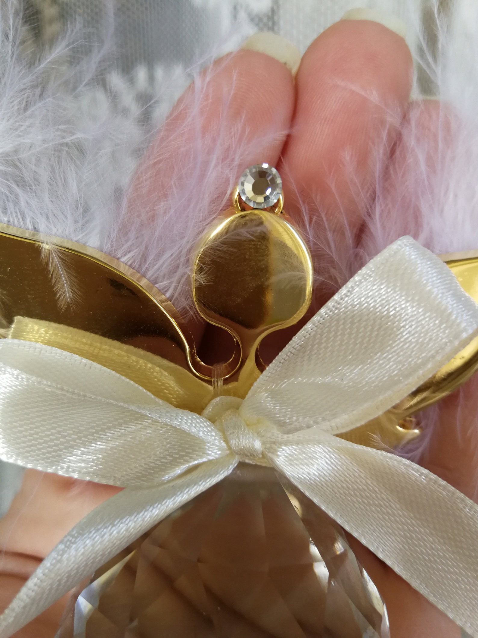 Angel Crystal Baptism Favors Ornament Giveaway Baby Shower Party ...