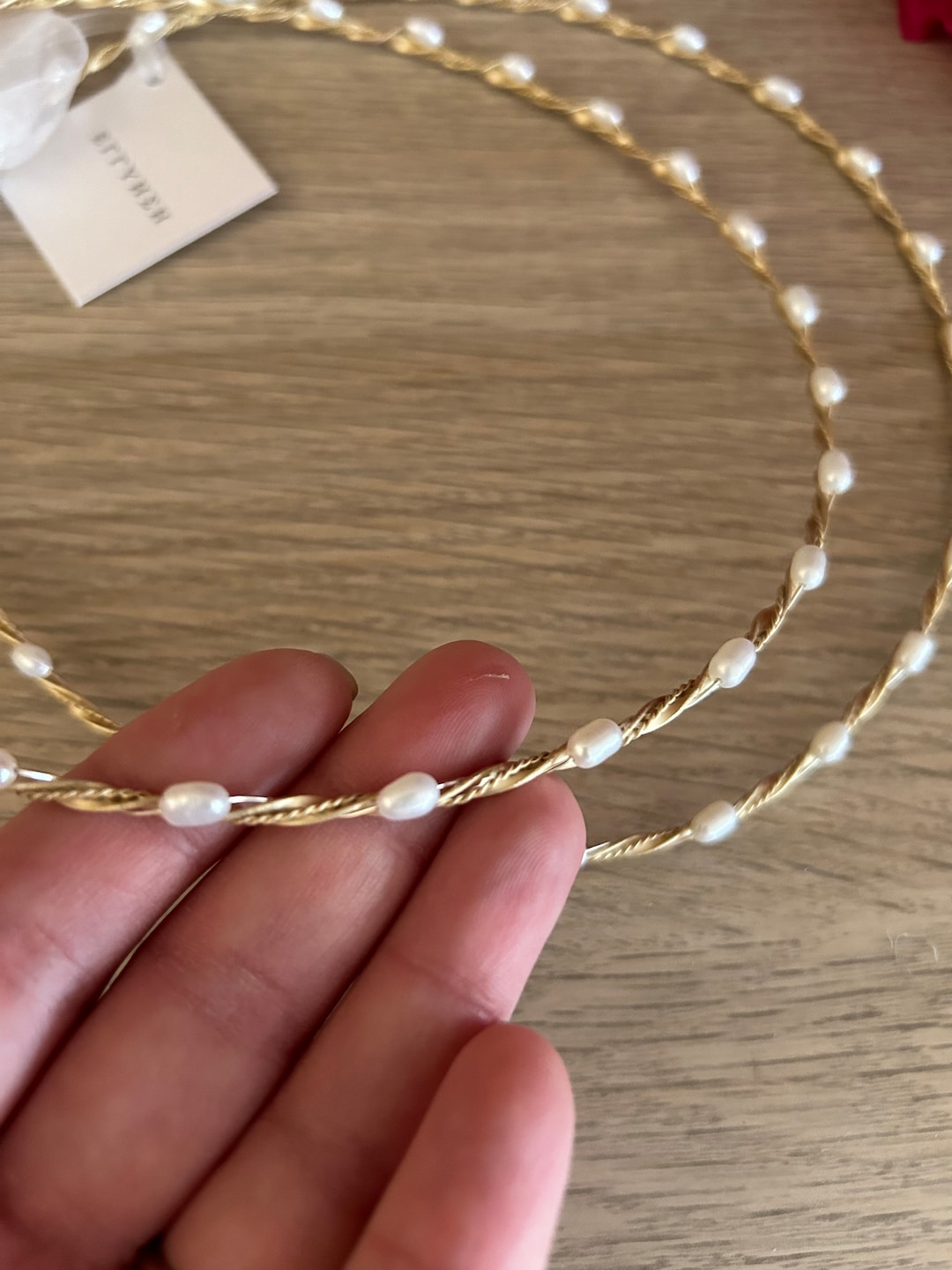 Pearls Gold Plated Wedding Crowns Greek Stefana Orthodox Couple Tiara ...