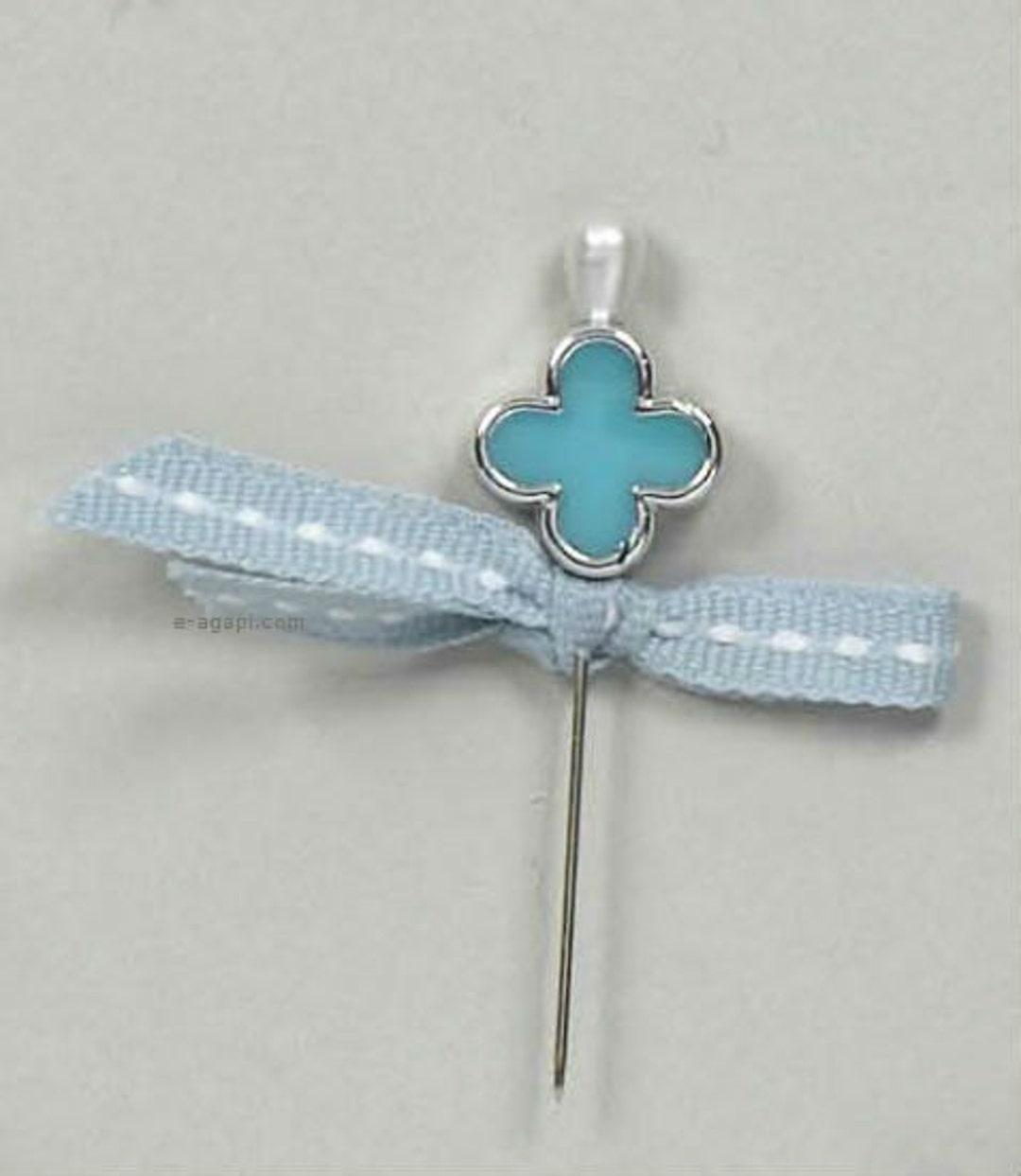 Royal Cross Pearl Pins Baptism Pins Guests Gift Baby Boy Witness Pins Martirika Guests Martyrika ...