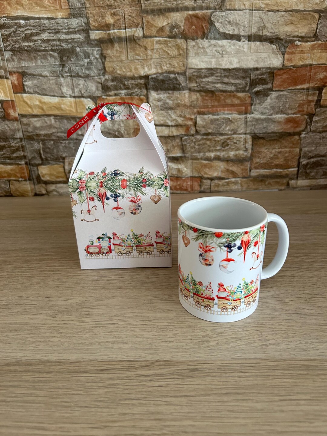 Christmas Mug in Box Hostess Gift Gouri New Year Good Luck - Etsy