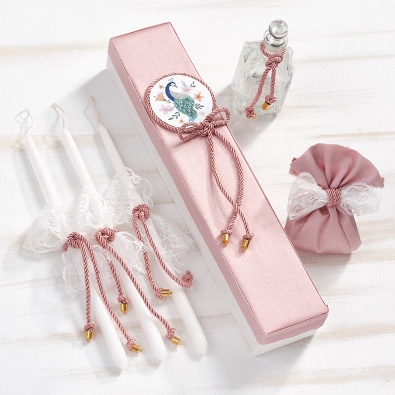 Peacock Greek Baptism Set Elegant Style Baby Girl Christening - Etsy