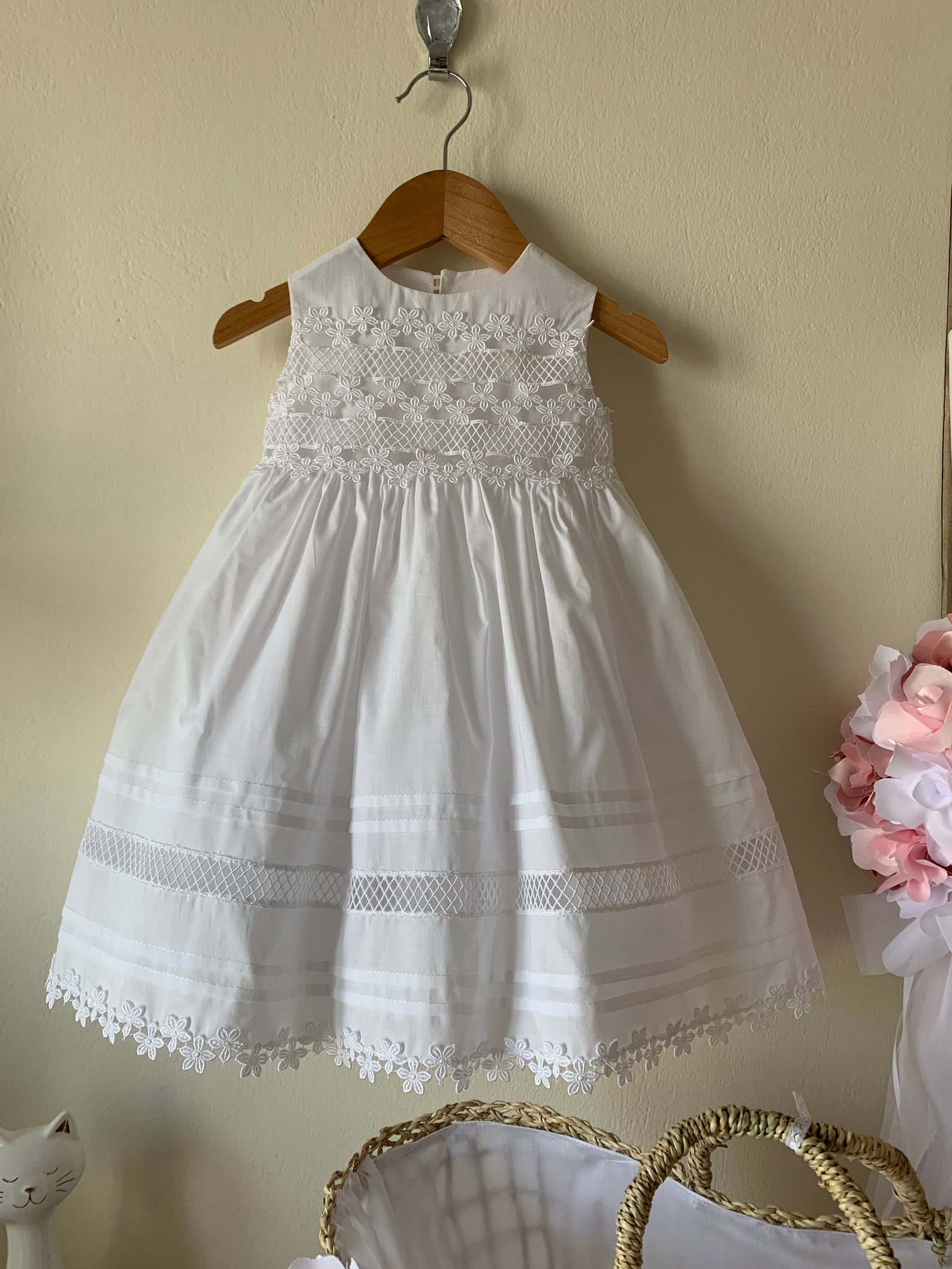 Summer Complete Baptism Set Dress Keepsake Bag Candle Ladopana - Etsy