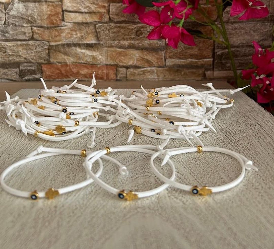 24k Gold Greek Favors Baptism Martyrika Guests Gifts Bracelets Greek ...