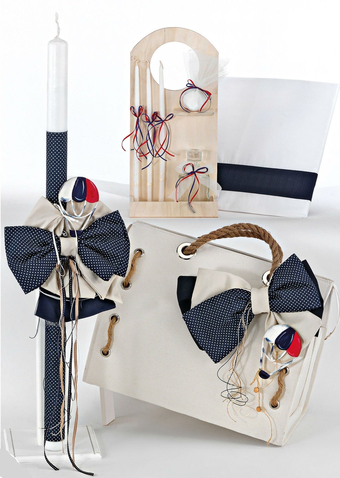 Complete Greek Baptism Set Airballoon Theme Lampada Keepsake Bag Towel ...