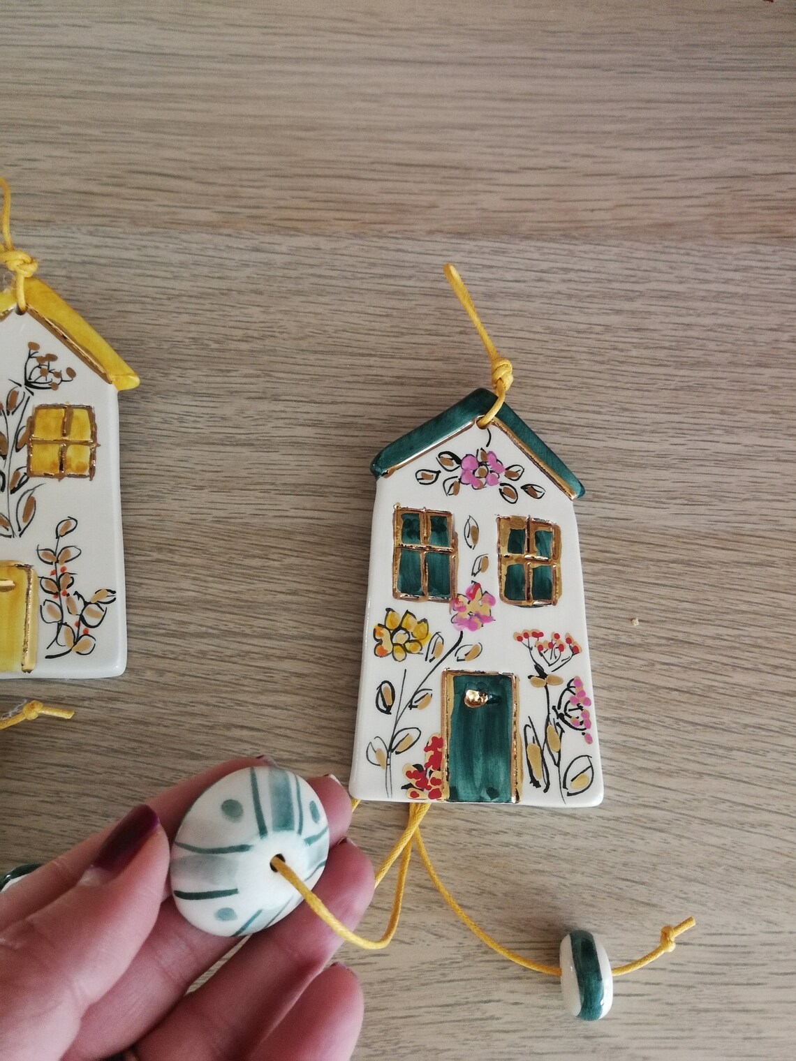 Wild Flowers Greek Pottery Favors House Ornament Baptism Souvenirs ...