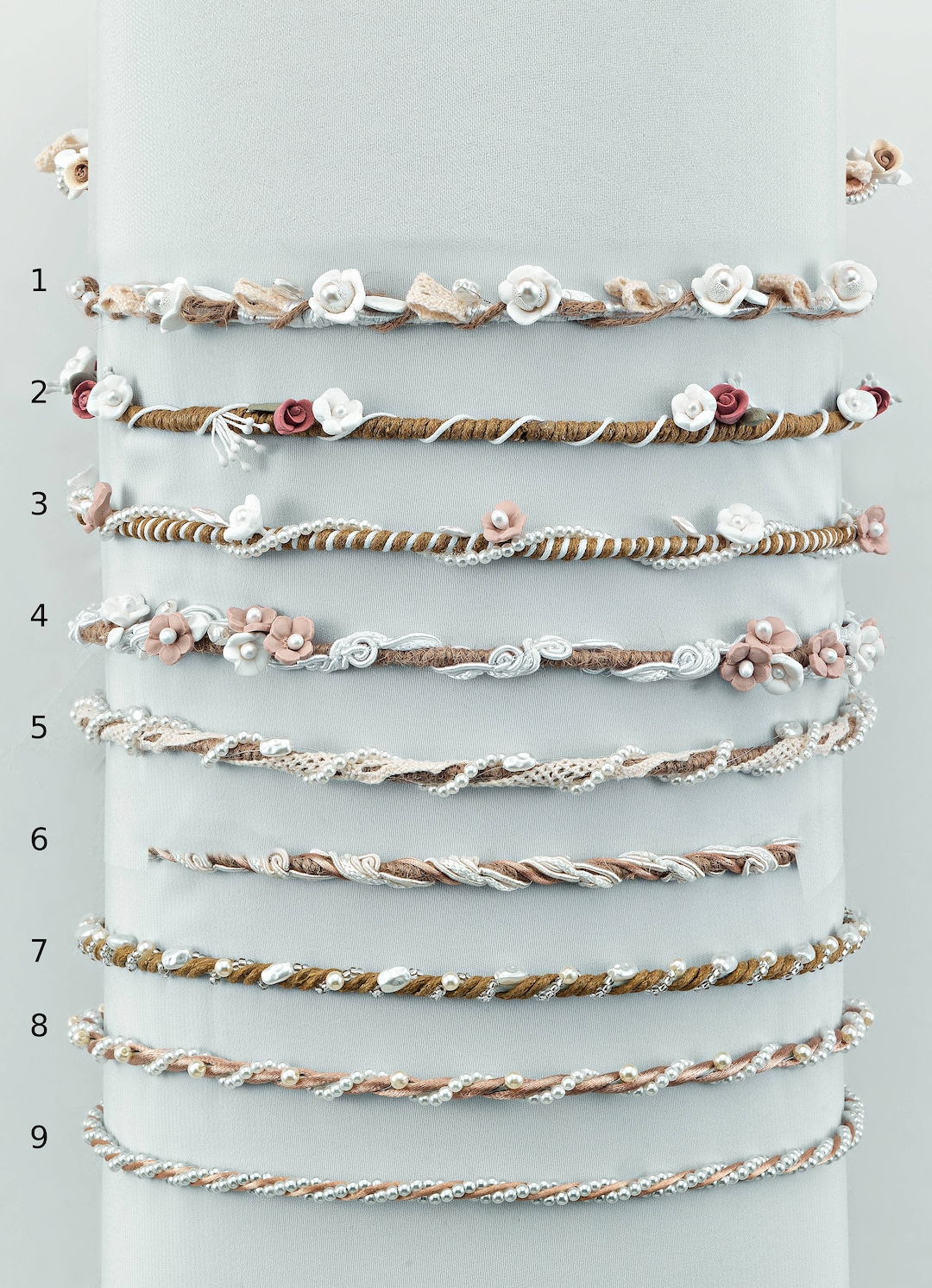 Rustic Stefana Wedding Crowns Greek Stefana Orthodox Wedding Crowns ...