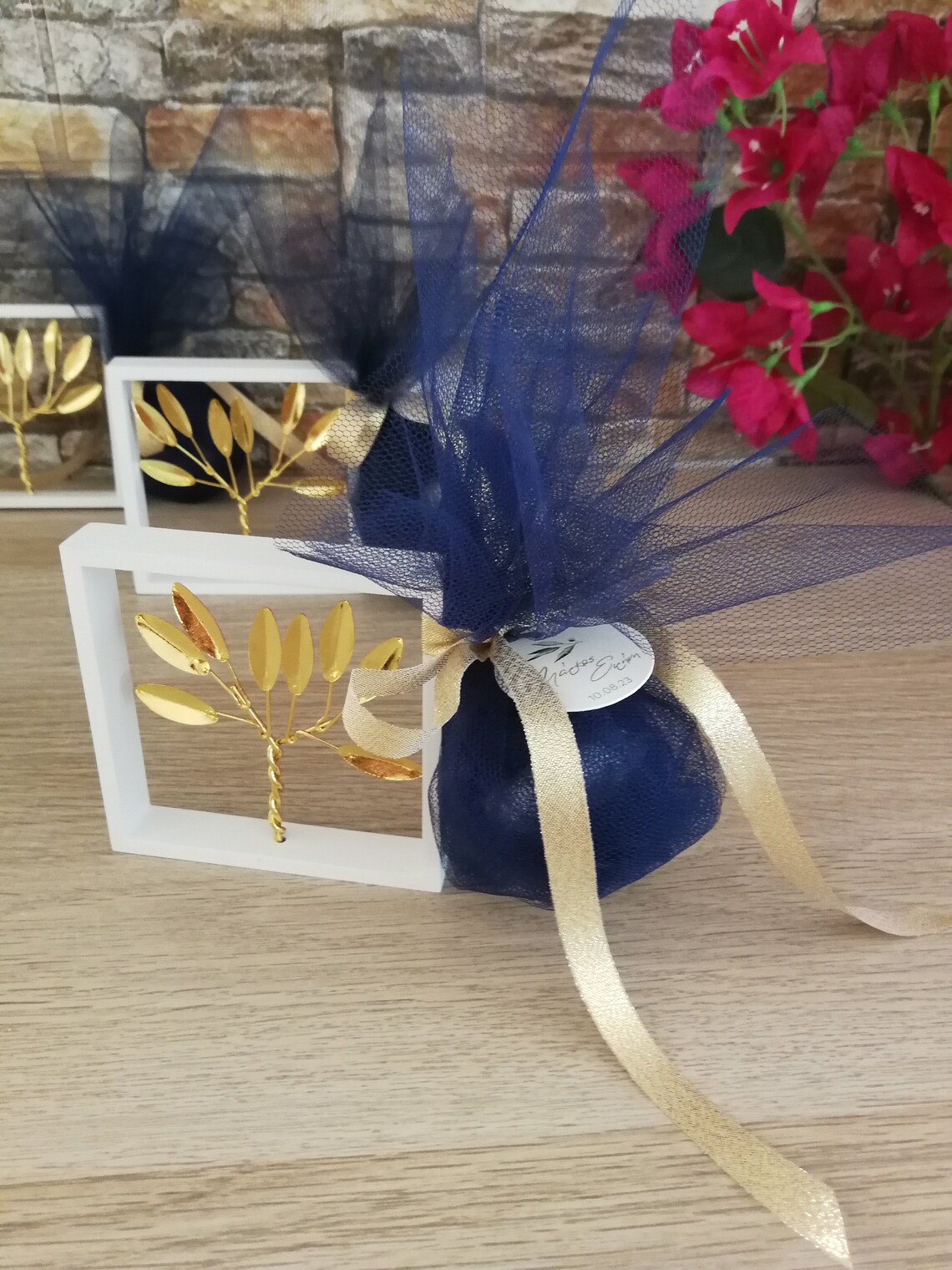 Frame Gold Olive Tree Favors Wedding Ornament Souvenirs Greek ...