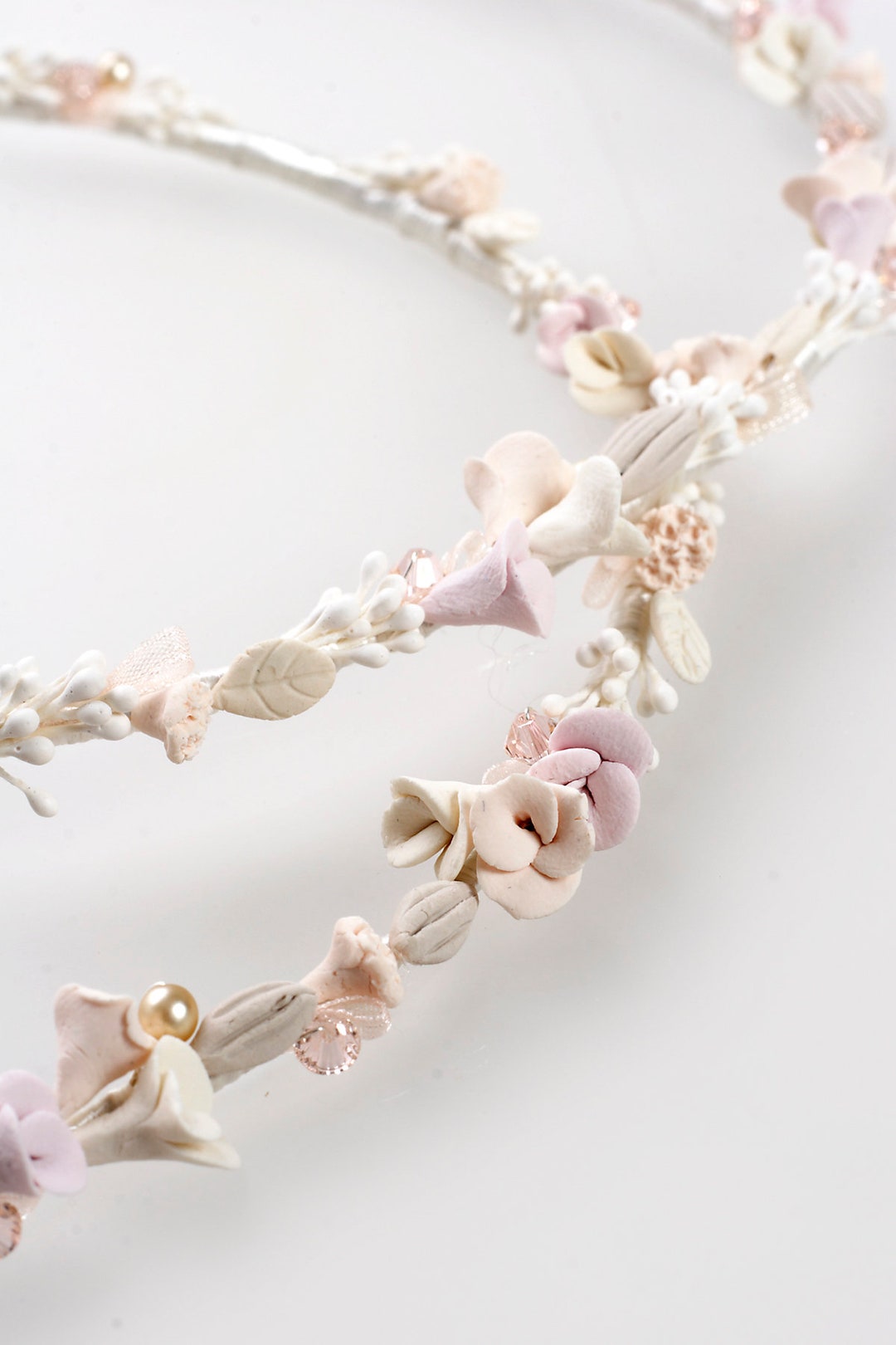 Floral Wedding Crowns Greek Stefana Orthodox Handmade Crowns Greek ...