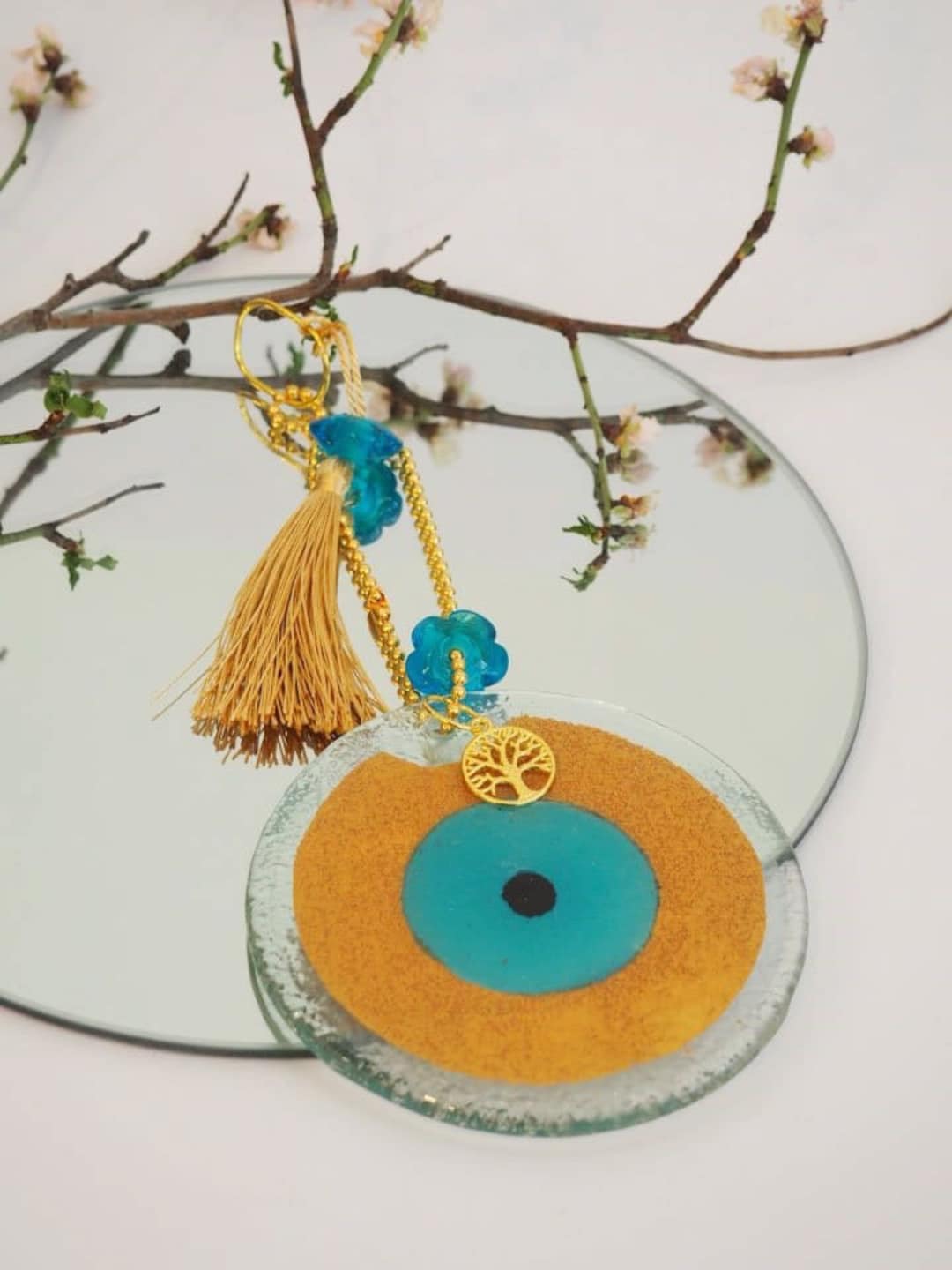 Glass Evil Eye Lucky Mati Christmas New Year Greek Gouri Good Luck ...