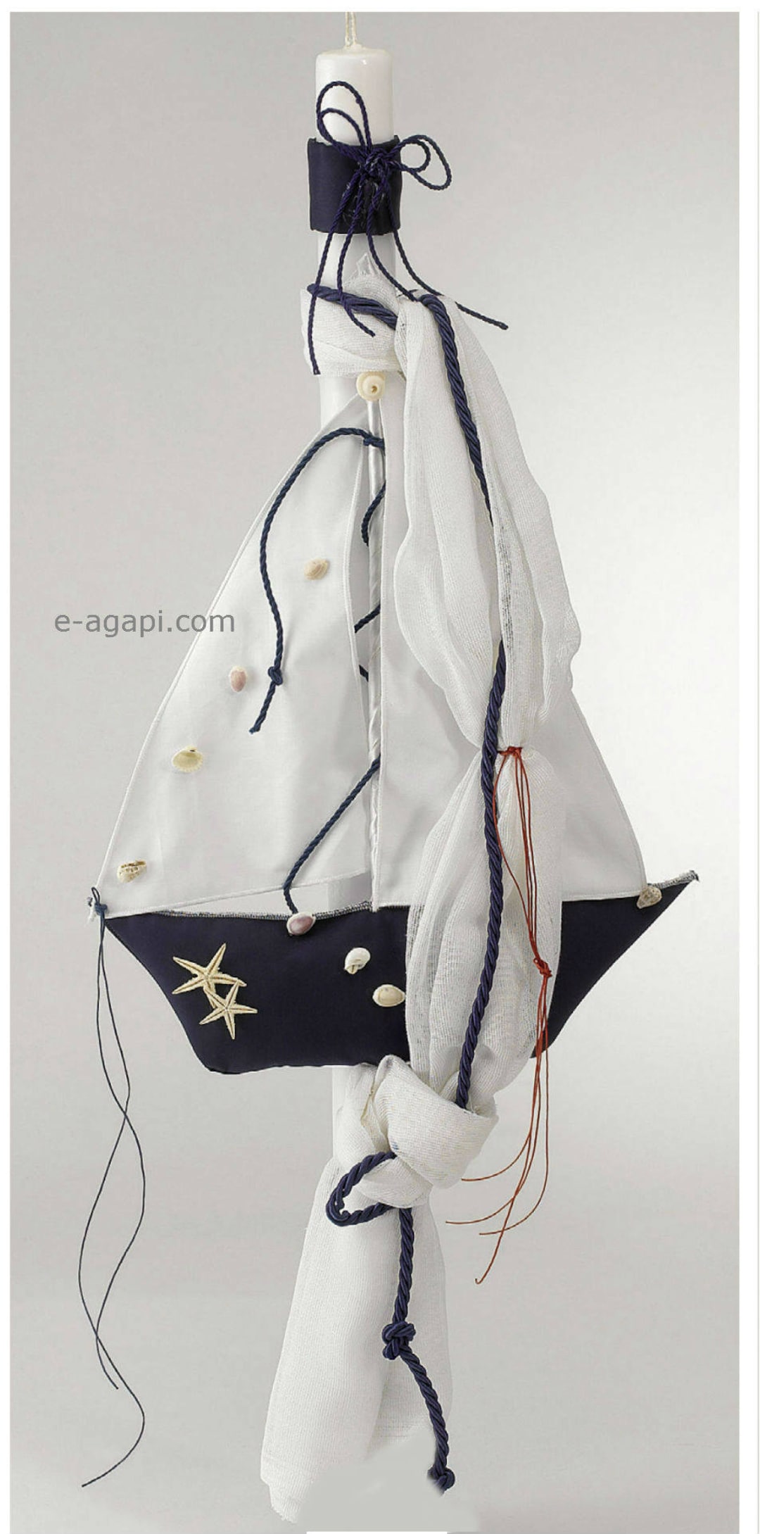 Sail Boat Candle Greekorthodox Baptismal Candles Marine Baptism ...
