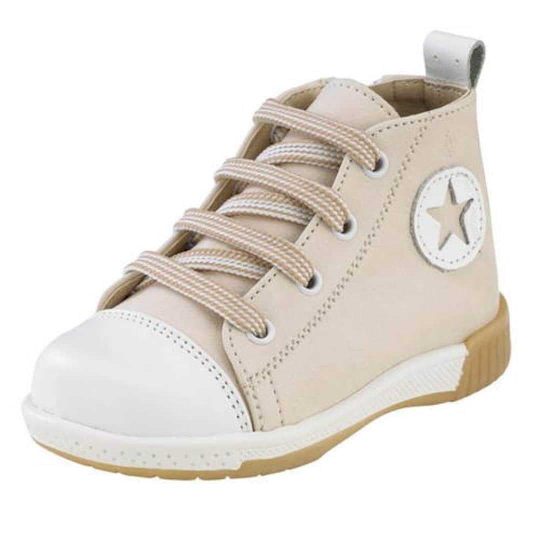 Leather Baby Boy First Steps Shoes Ivory Blue Red Sneakers Baby Wedding ...