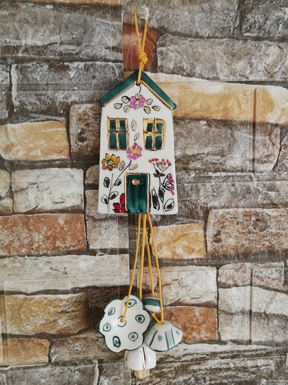 Wild Flowers Greek Pottery Favors House Ornament Baptism Souvenirs ...