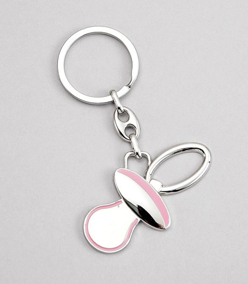 Pacifier Keychain Favors Dots Favors Christening Guests Pouch - Etsy