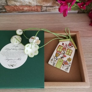 Wild Flowers Greek Pottery Favors House Ornament Baptism Souvenirs ...