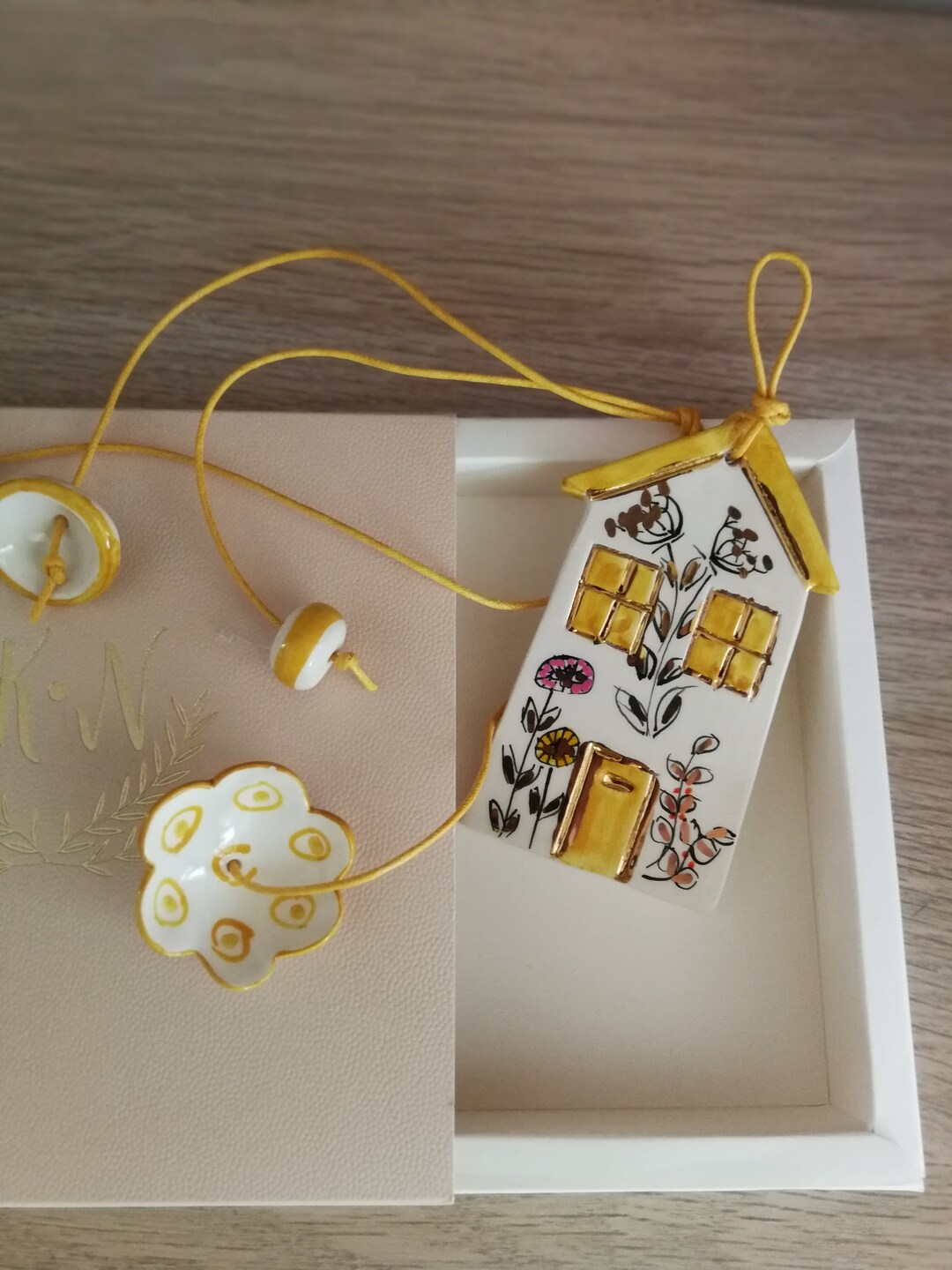 Wild Flowers Greek Pottery Favors House Ornament Baptism Souvenirs ...