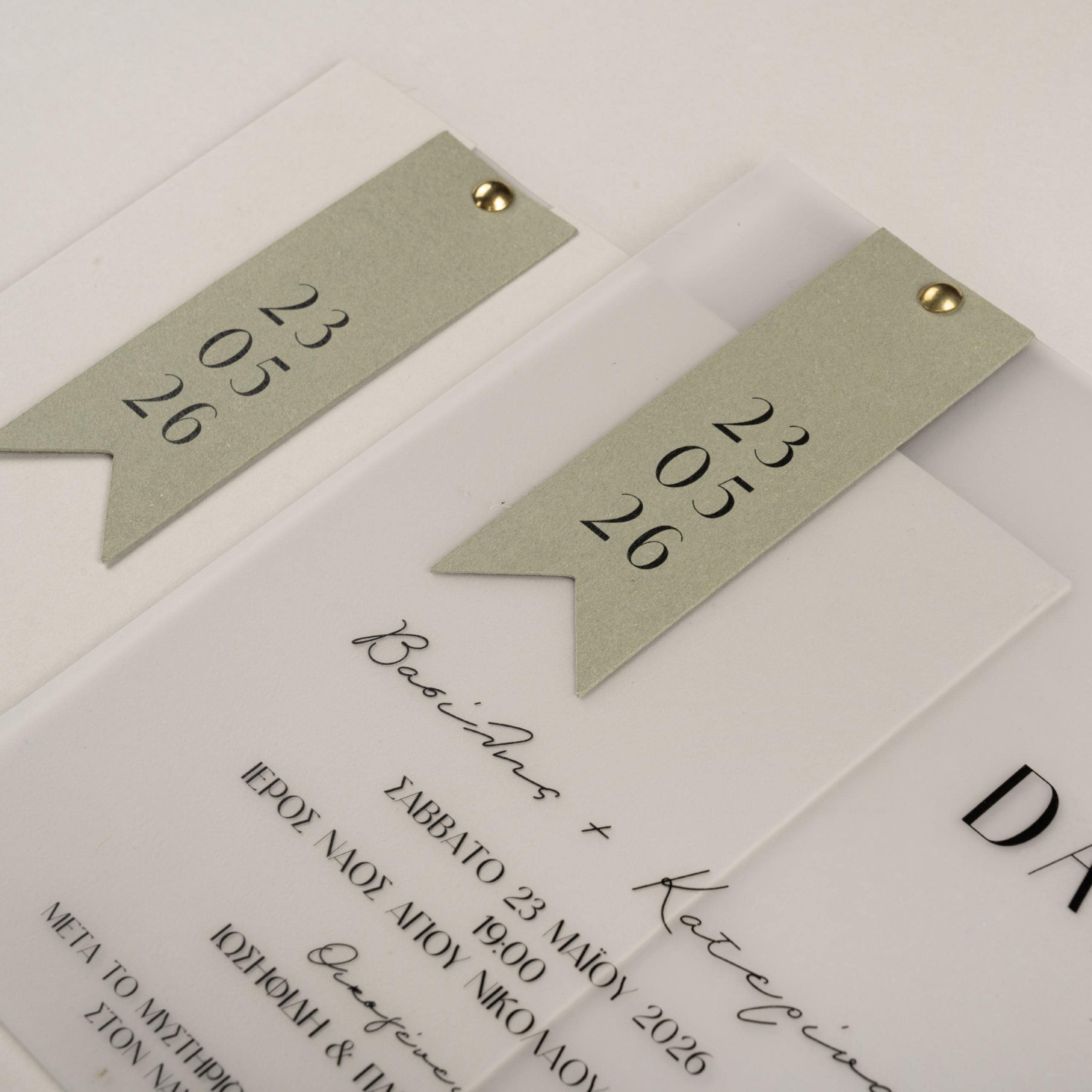 PHYSICAL Transparent Wedding Invitations in Envelope After Wedding ...