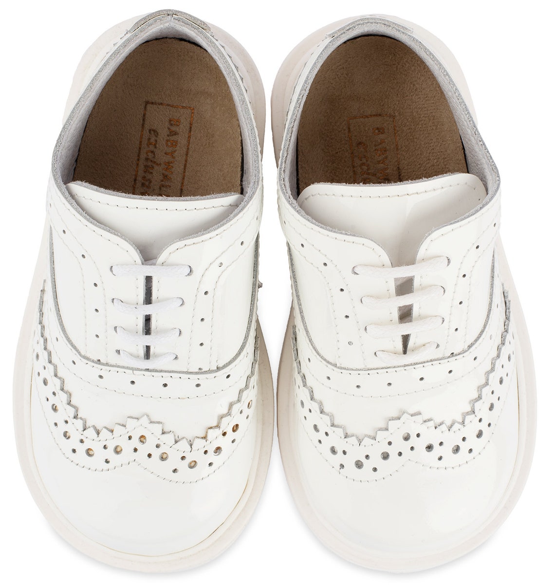 Leather Oxford Shoes White Wingtips Baby Boy Greek Baptism - Etsy
