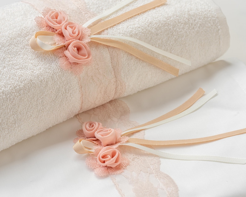 Romantic Lace Ladopana Set Floral Baby Girl Greek Baptism Handmade ...