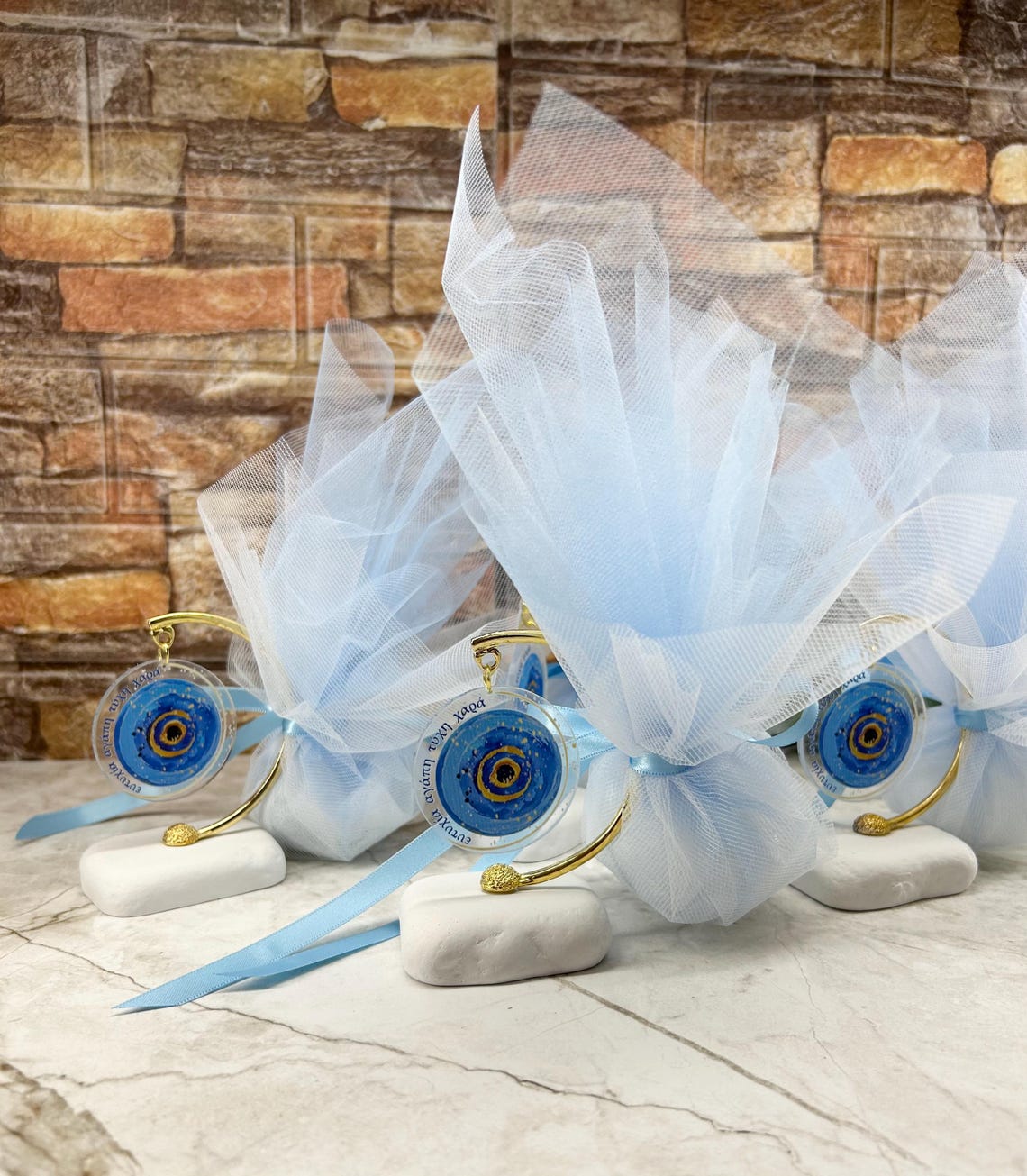 Greek Wishes Evil Eye Favors Ornament Baptism Bomboniere Greek ...