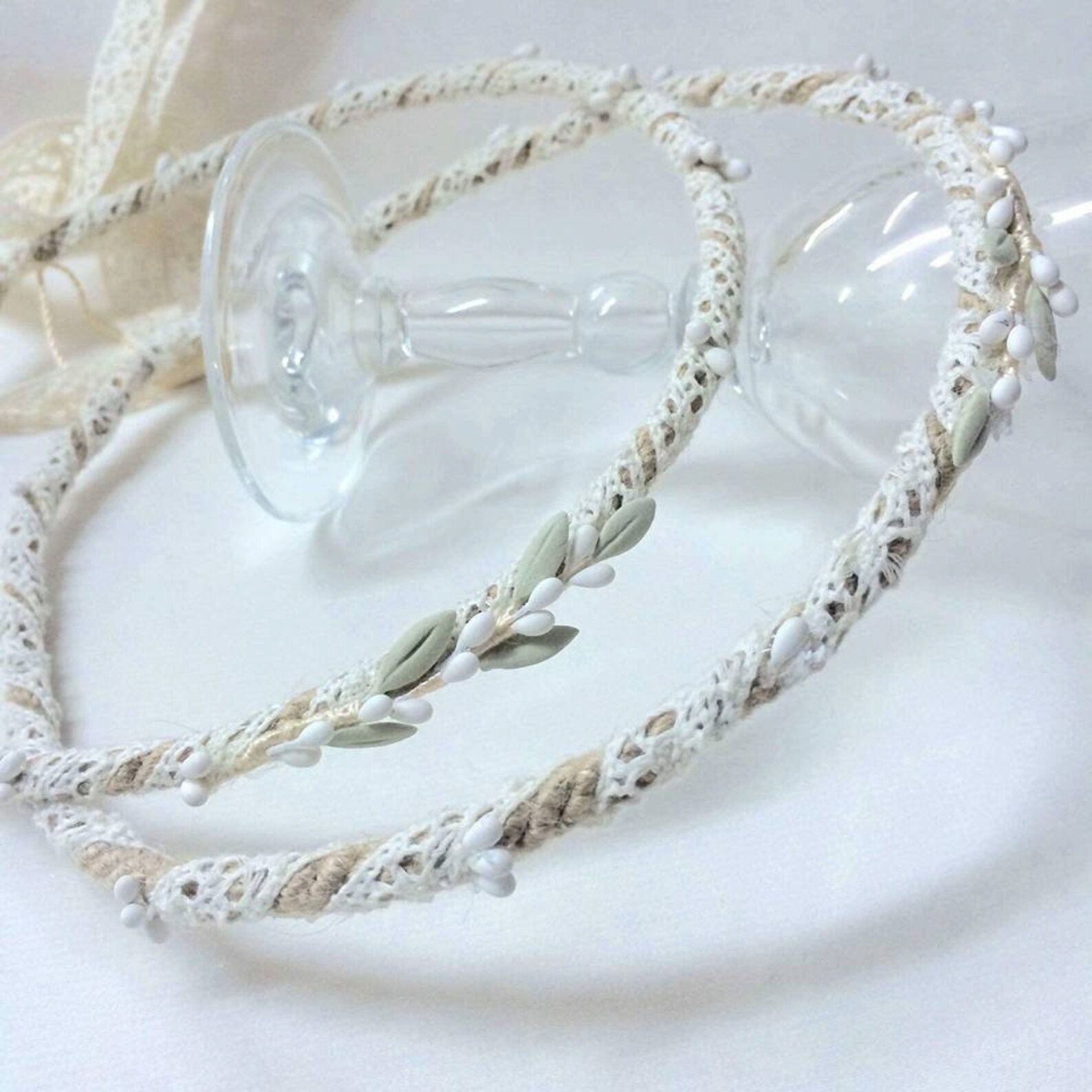 Unique Wedding Rustic Olive Wedding Crowns Greek Stefana | Etsy