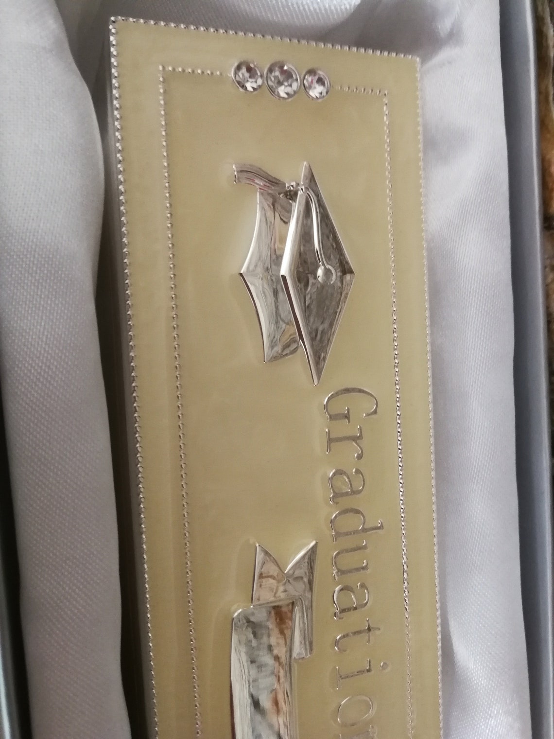 Graduation Certificate Box With Crystals Enamelled Metal Box - Etsy