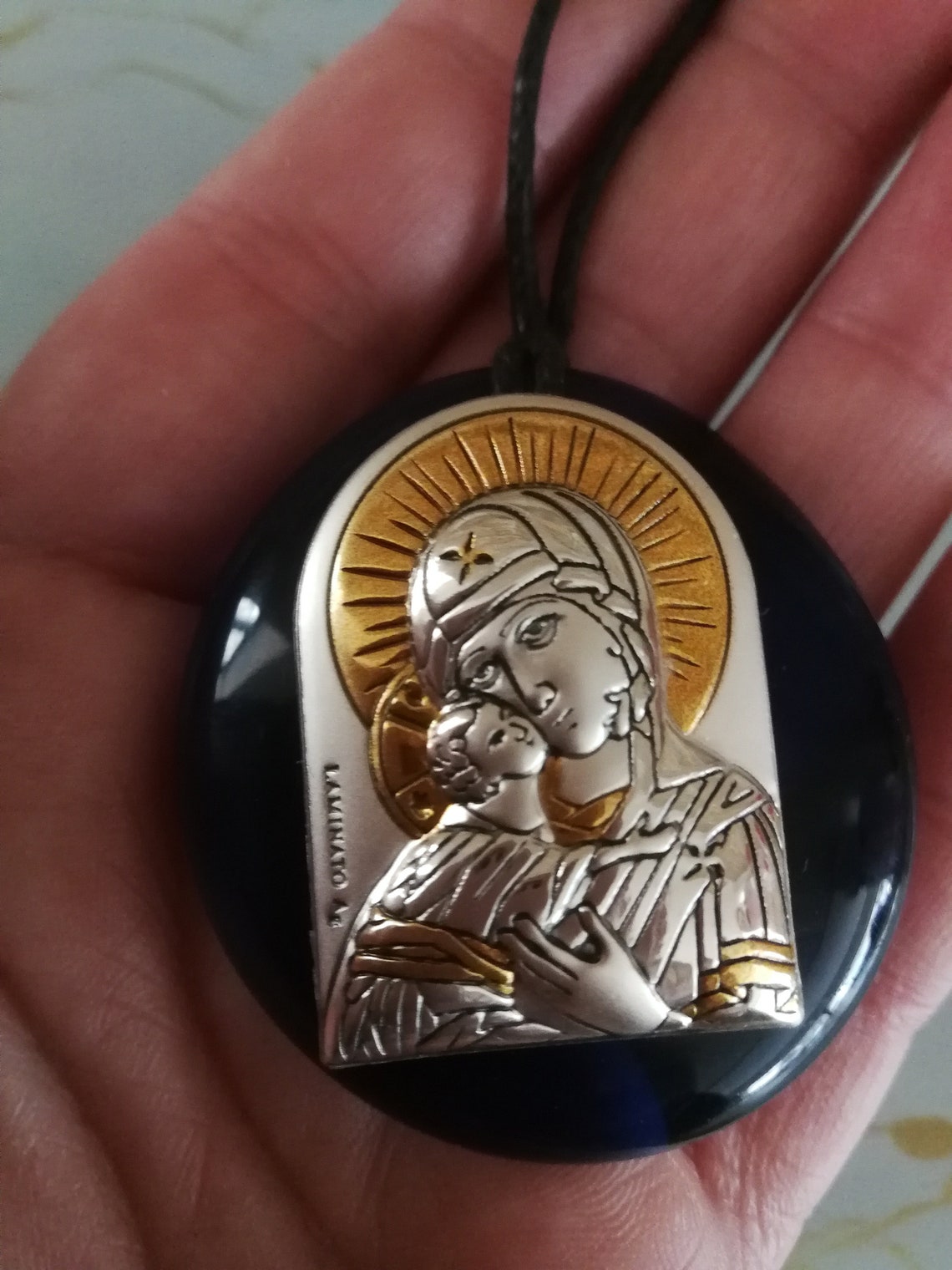 Silver 925 Mary and Jesus Favors Icons Pouch Baptism Souvenirs - Etsy