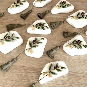 Greek Pottery Handmade Olive Branch Self Stand Marble Ornament 2026 ...