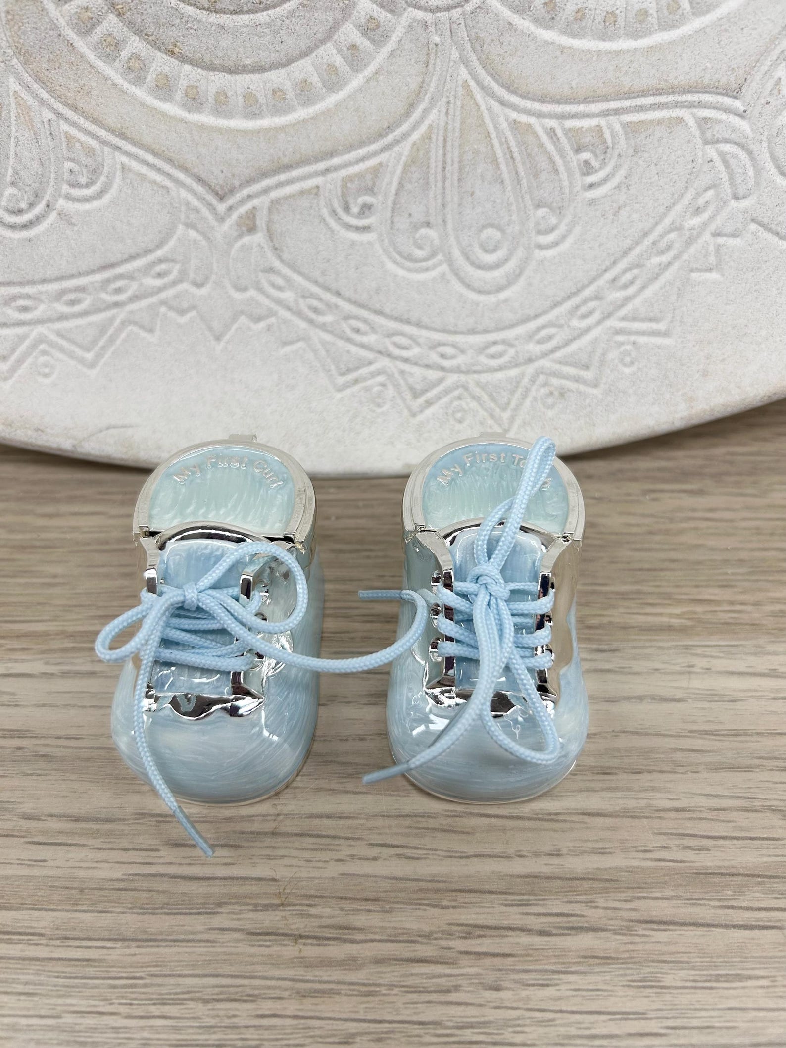 First Tooth and Curl Shoes Boxes Set 1st Birthday Gift New Born Baby ...