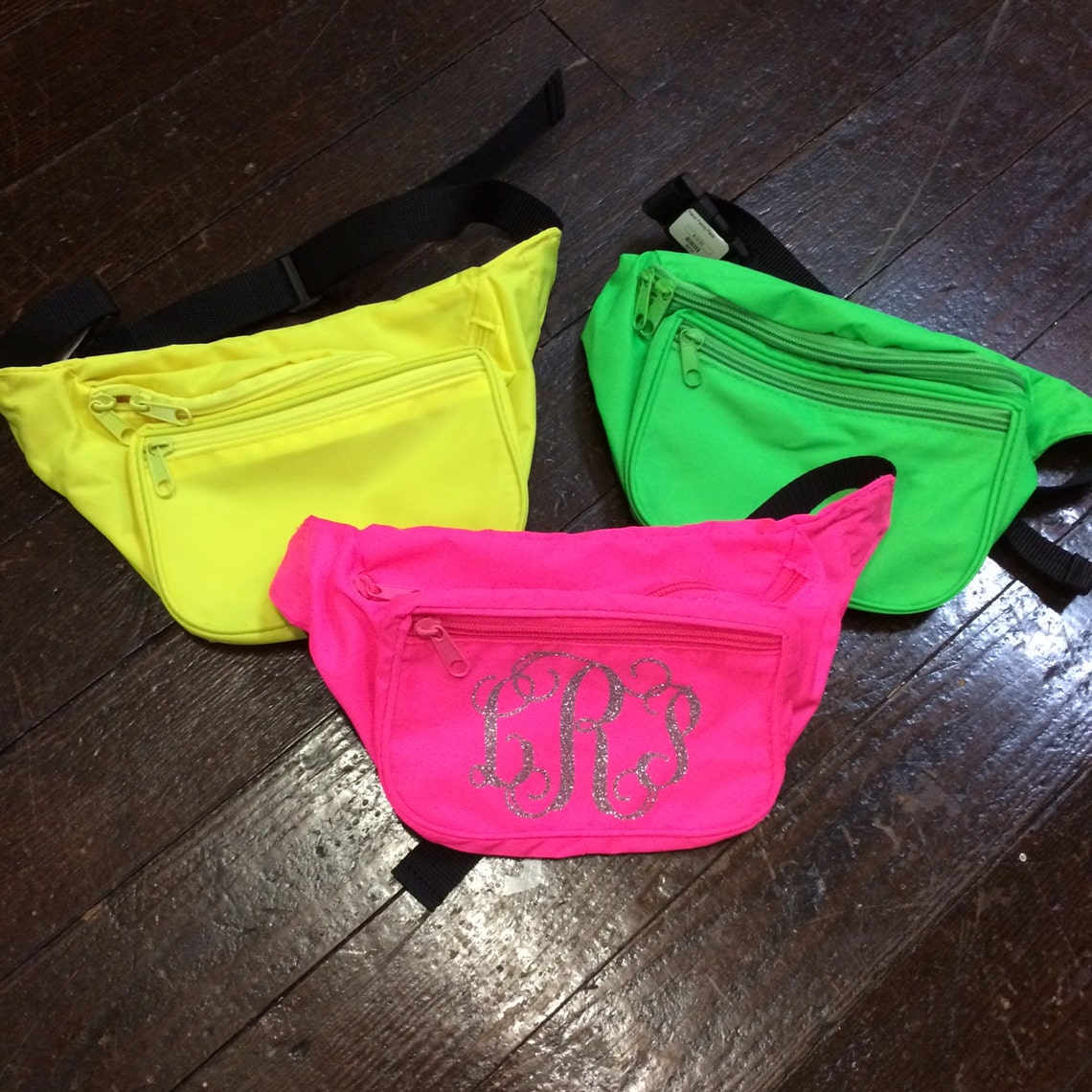 Monogrammed Neon Fanny Pack. Great for Sorority Big/little - Etsy