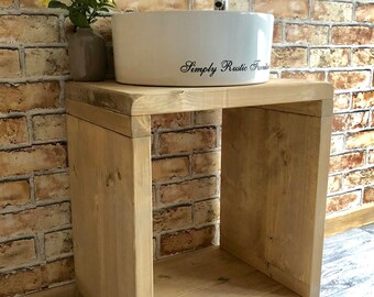 Rustic Bathroom Sink Unit Basin Vanity Wash Stand Rustic | Etsy UK