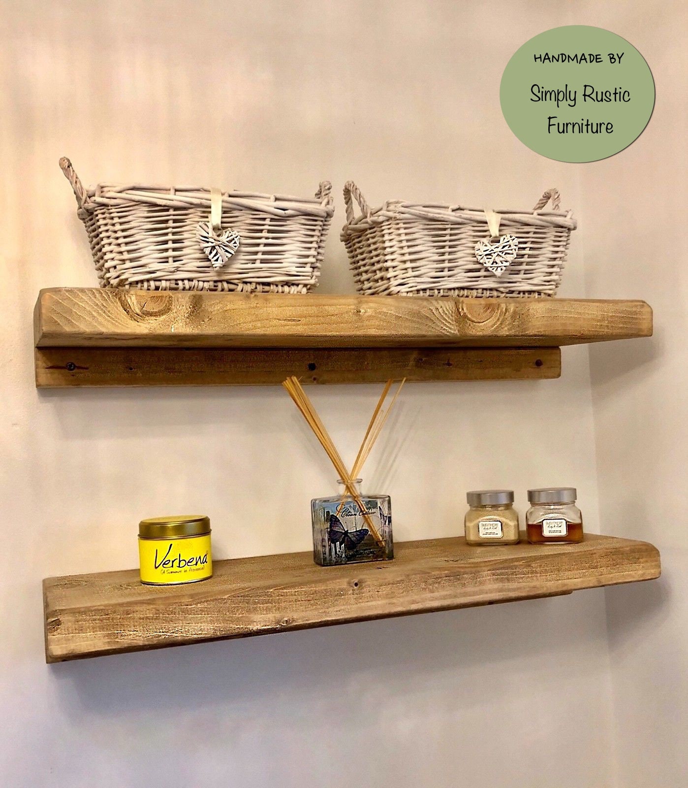 Rustic Wooden Shelves Shelving Shelf Floating Shelf Reclaimed Medium ...