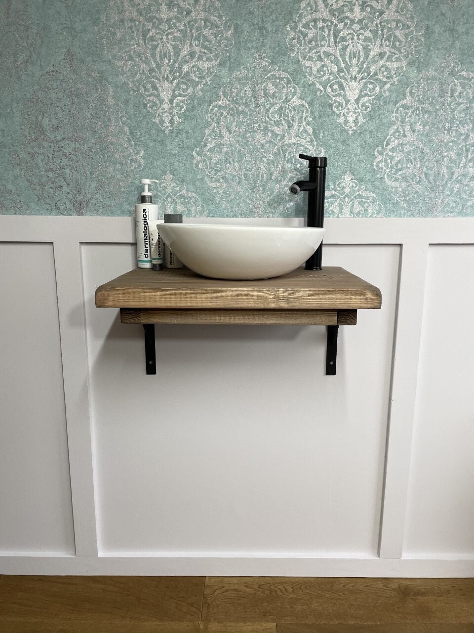 Rustic Wash Stand Shelf Washstand Sink Unit Hand Crafted - Etsy UK