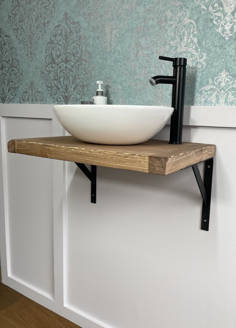 Rustic Wash Stand Shelf Washstand Sink Unit Hand Crafted - Etsy UK